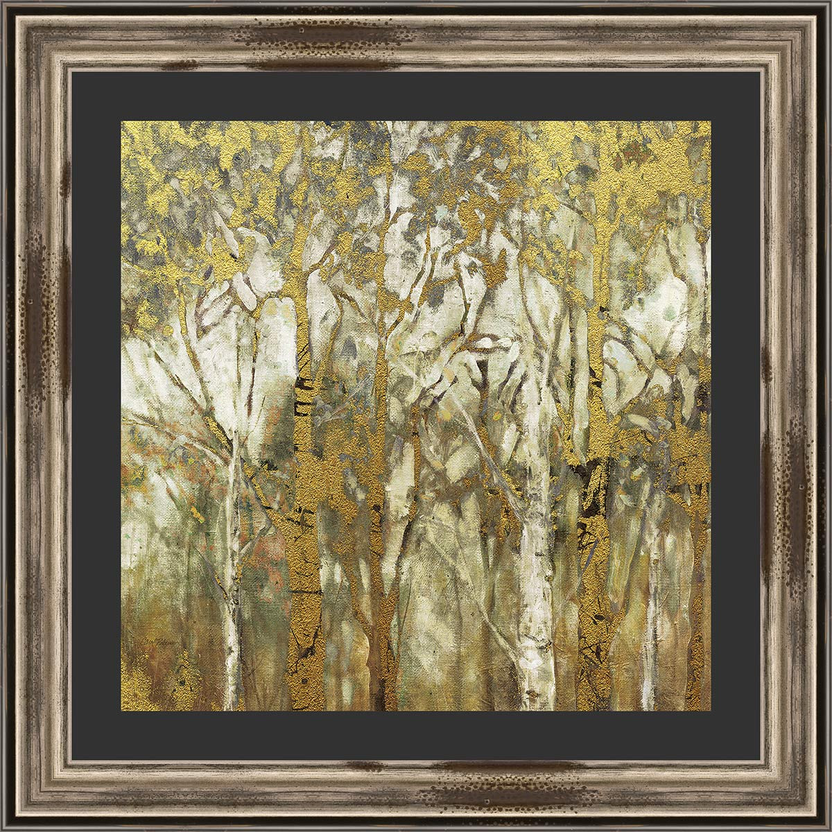 Western Birch Forest Framed Print | Black Forest Decor
