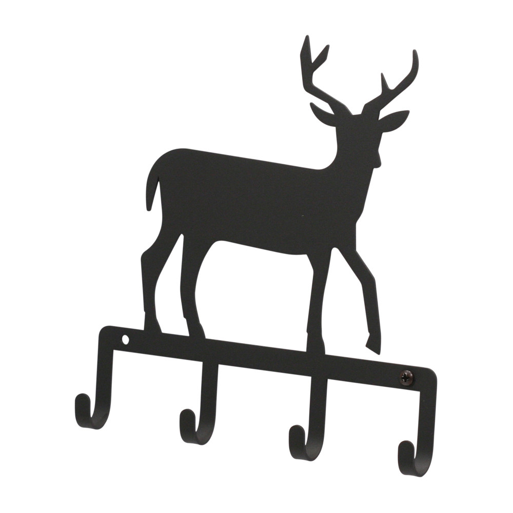 Wrought Iron Deer Key Rack | Black Forest Decor