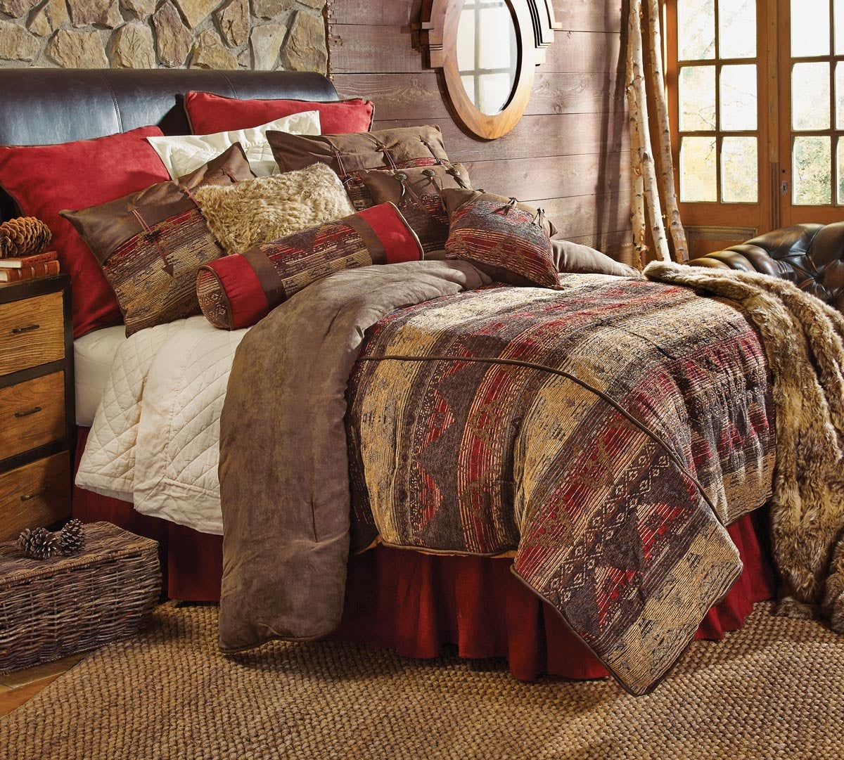 Rustic Bedding: Sierra Chenille Suede Bedding Collection
