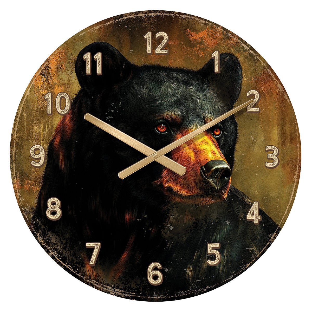 Majestic Bear Wall Clock - Large | Black Forest Decor