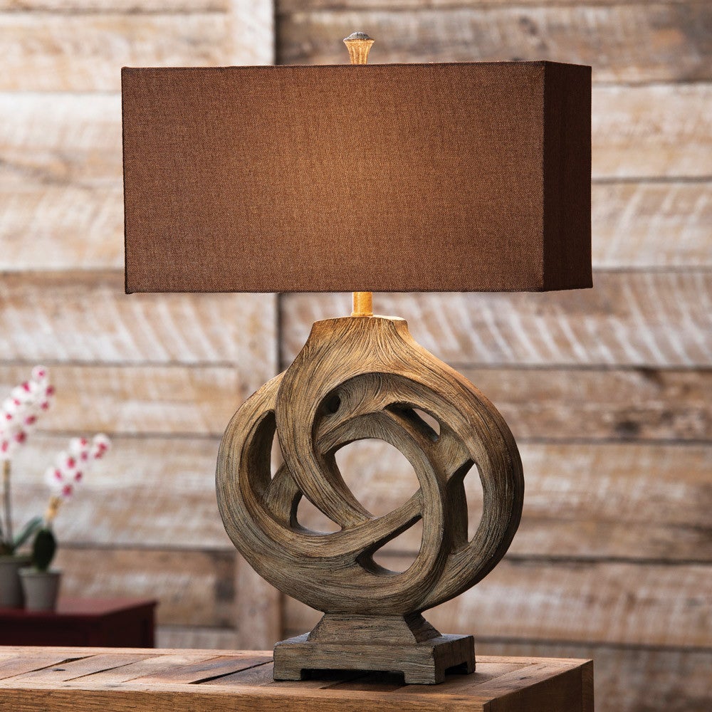 rustic table lampshade
