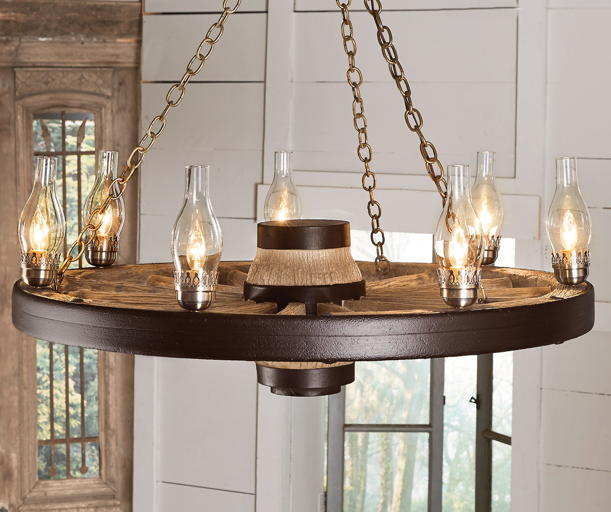 cartwheel chandelier