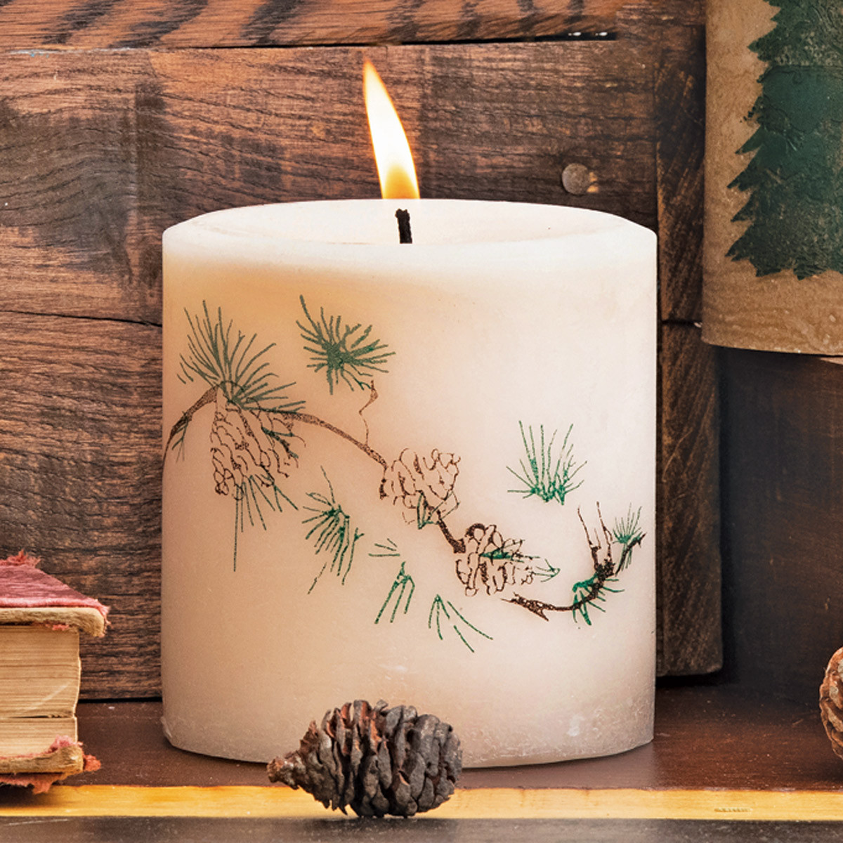 dark forest pine candle