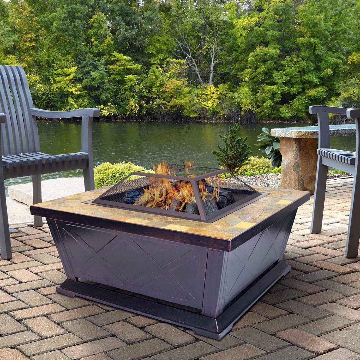 County Line Fire Pit | Black Forest Decor
