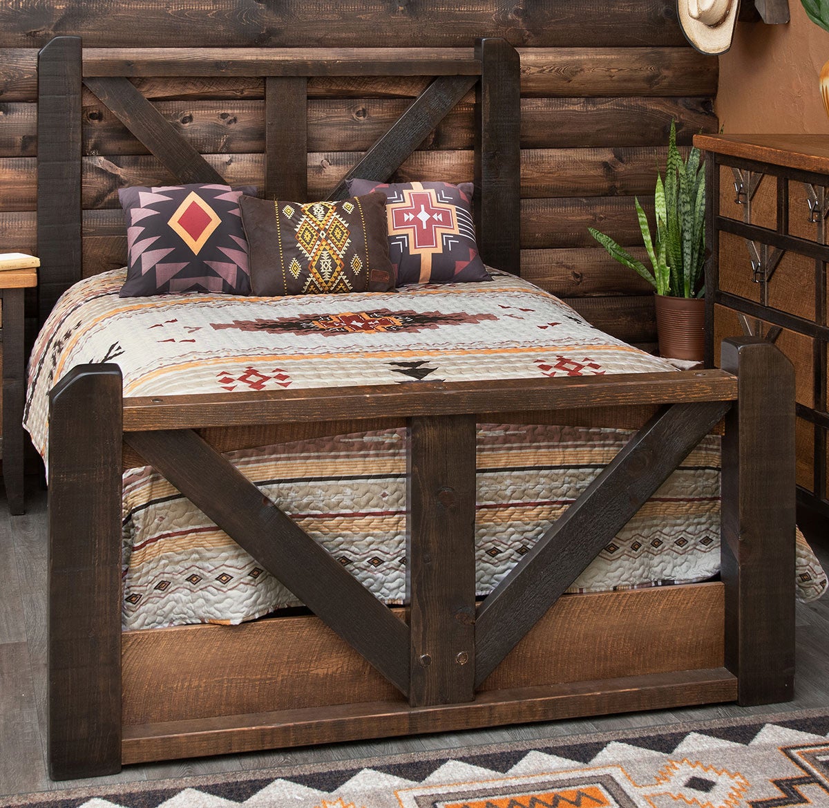 Yellowstone Dutton Bed - New Wood | Black Forest Decor