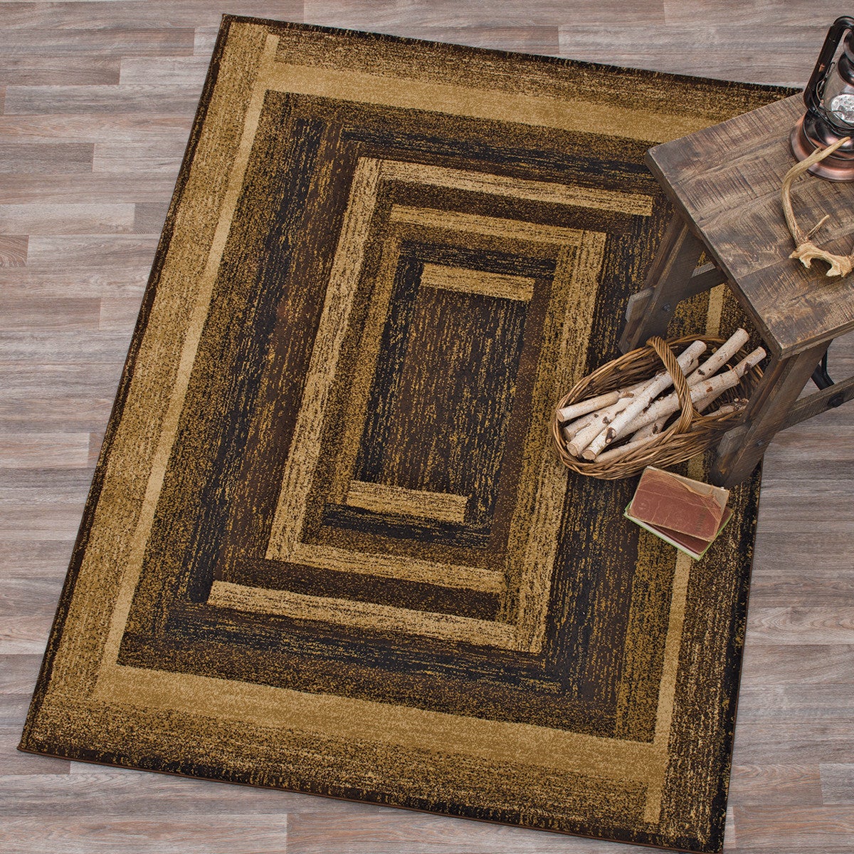 Woodland Lodge Rug - 2 x 3 | Black Forest Decor