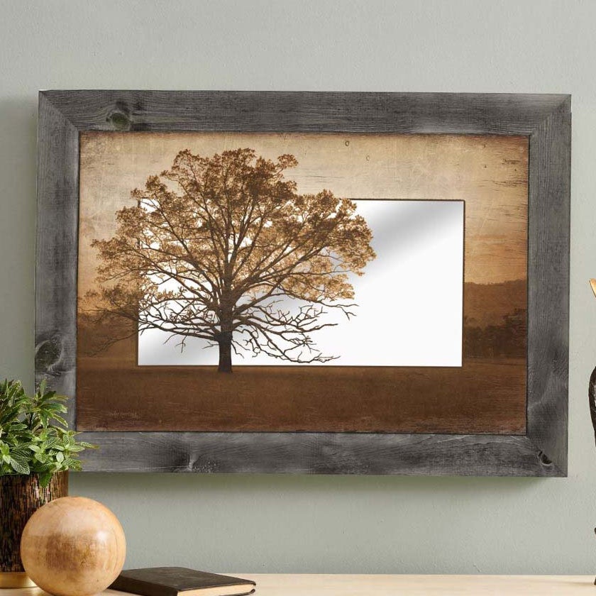 Accentuated Tree Wall Mirror | Black Forest Decor