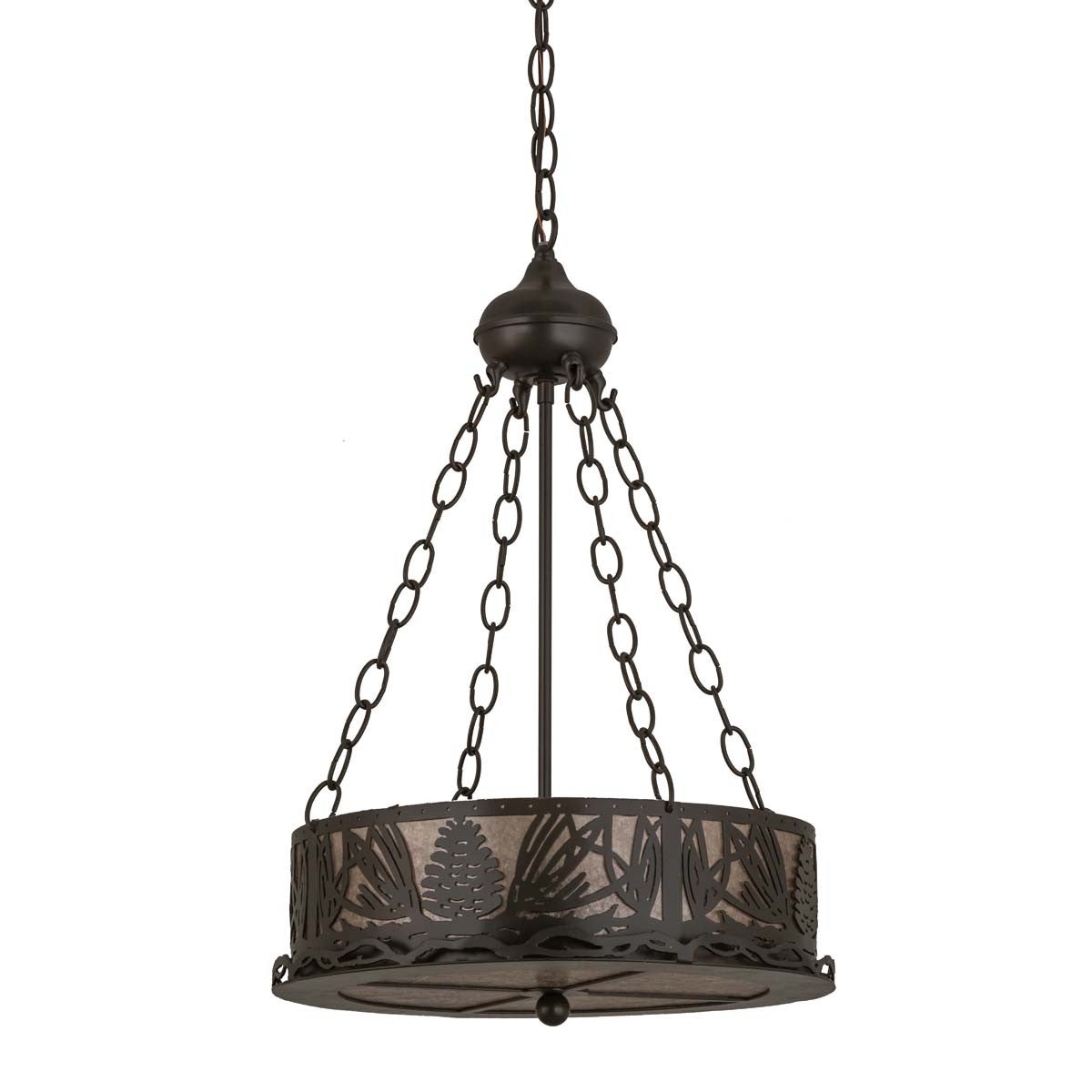 Primitive Pine Inverted Pendant Light | Black Forest Decor