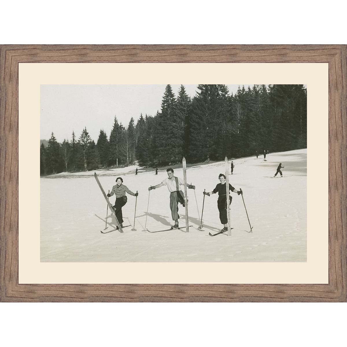 Vintage Slope Day Wall Art | Black Forest Decor