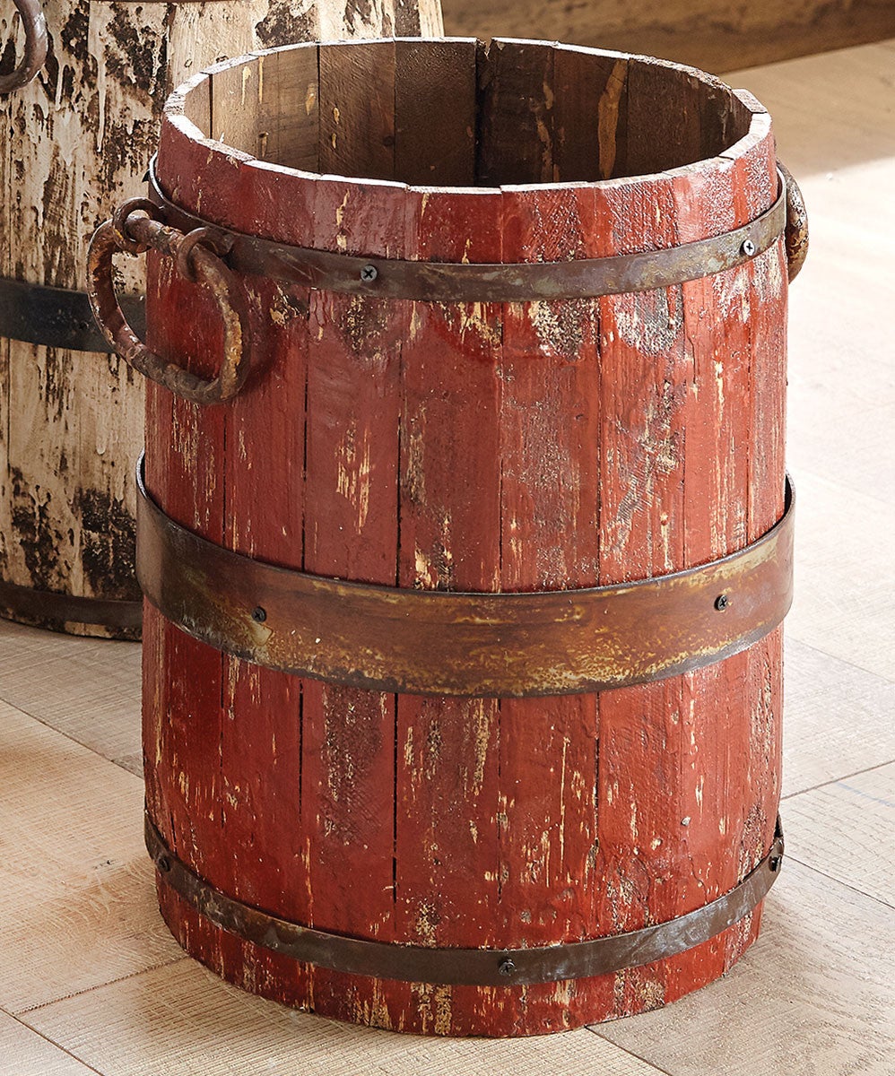 Santa Fe Red Bucket | Black Forest Decor