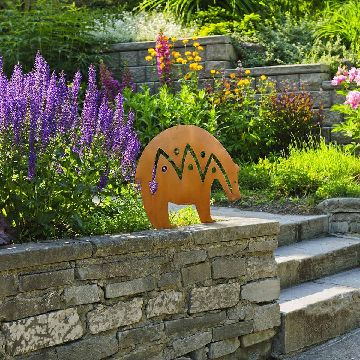 Modern Bear Garden Statue | Black Forest Decor