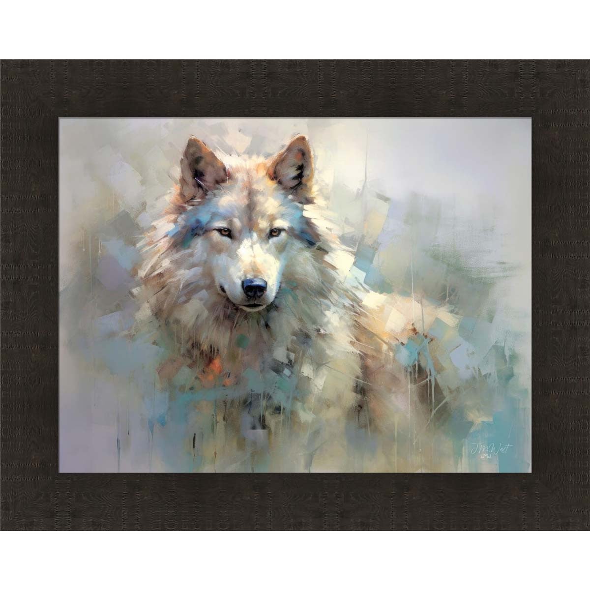 Woodland Wolf Wall Art | Black Forest Decor
