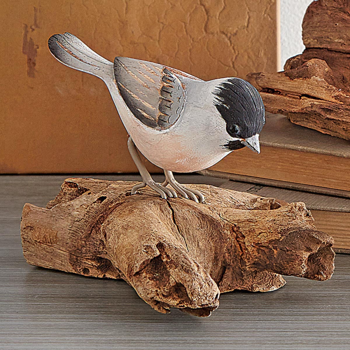 Chickadee Wooden Figurine | Black Forest Decor