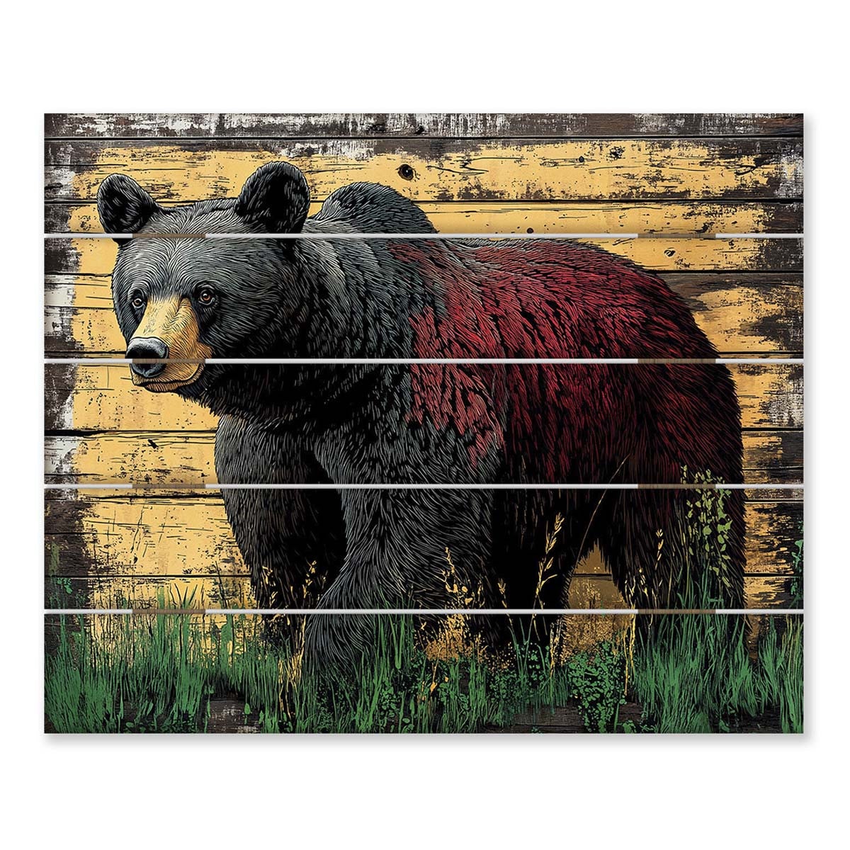Timberland Bear Pallet Sign | Black Forest Decor