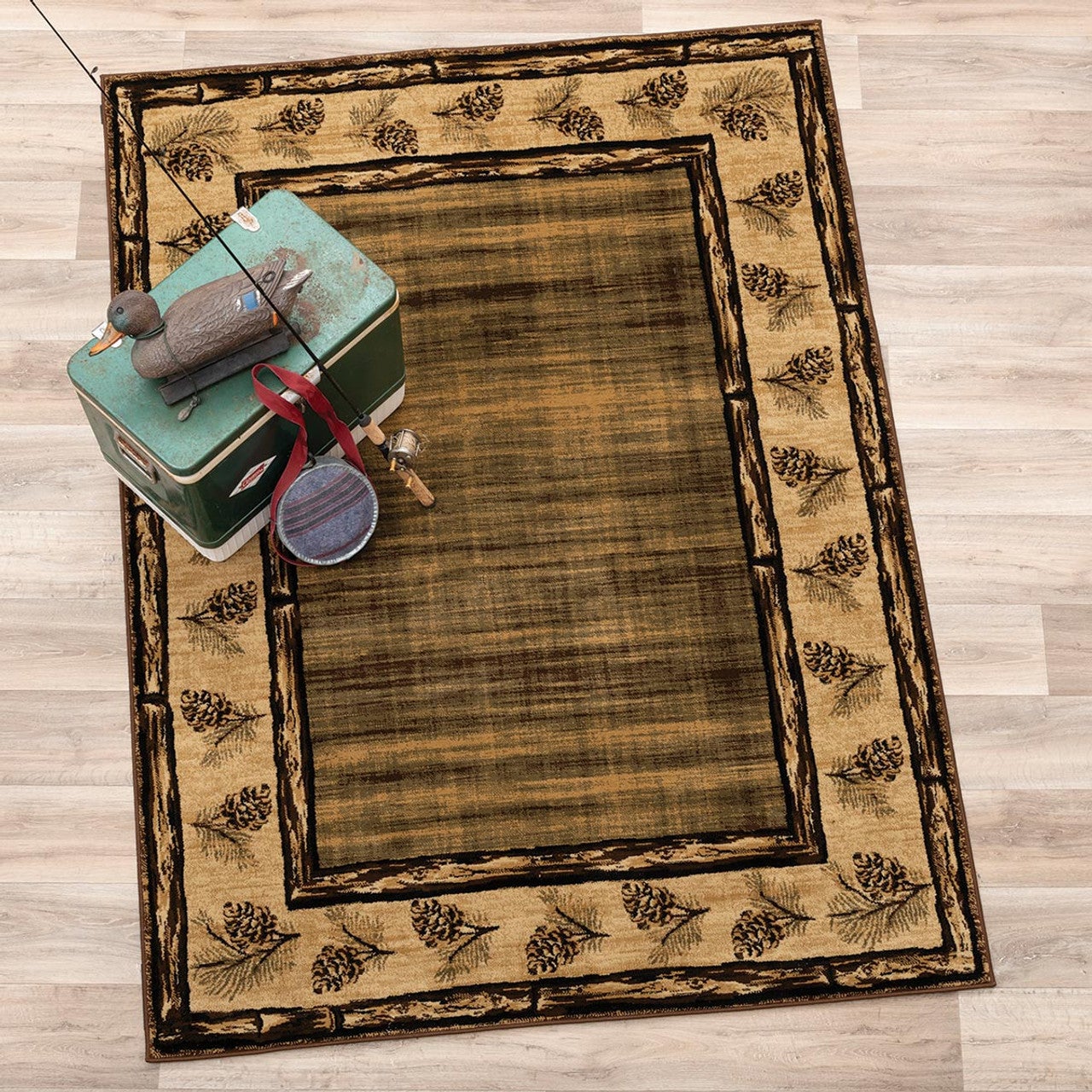 Pinecone Harvest Rug - 2 x 3 | Black Forest Decor