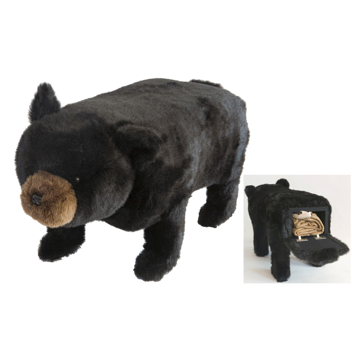 Bertie the Bear Footstool with Storage | Black Forest Decor