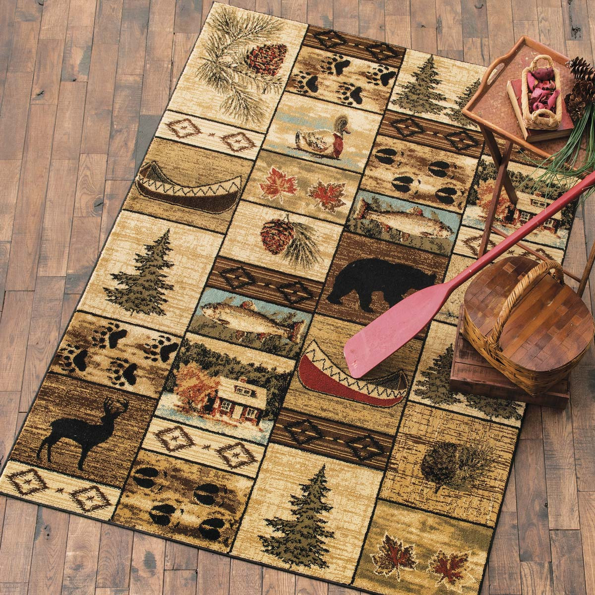 Cabin Home Rug - 8 x 10 | Black Forest Decor
