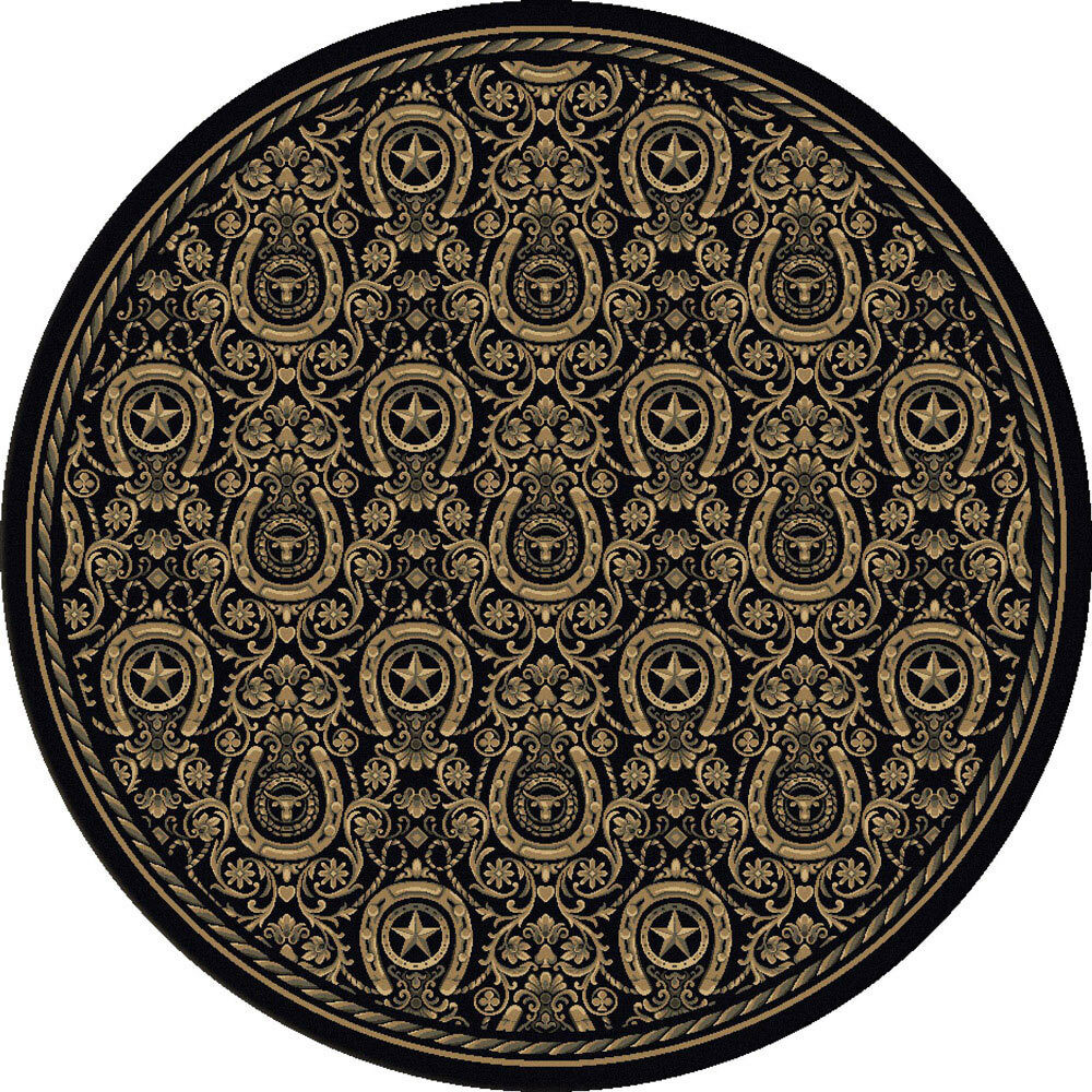 Dodge City Rug - 8 Ft. Round | Black Forest Decor
