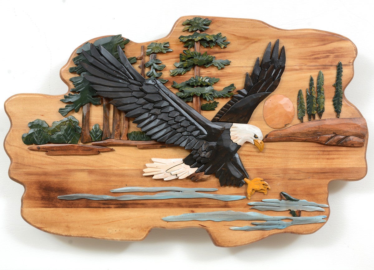 carving an eagle