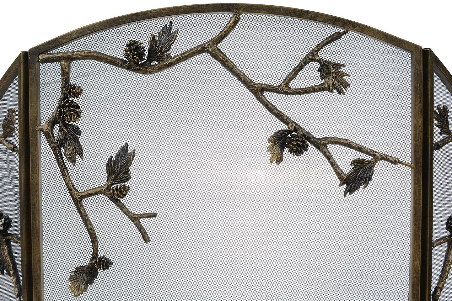 Rustic Fireplace Screens: Pinecone Fireplace Screen | Black Forest Decor