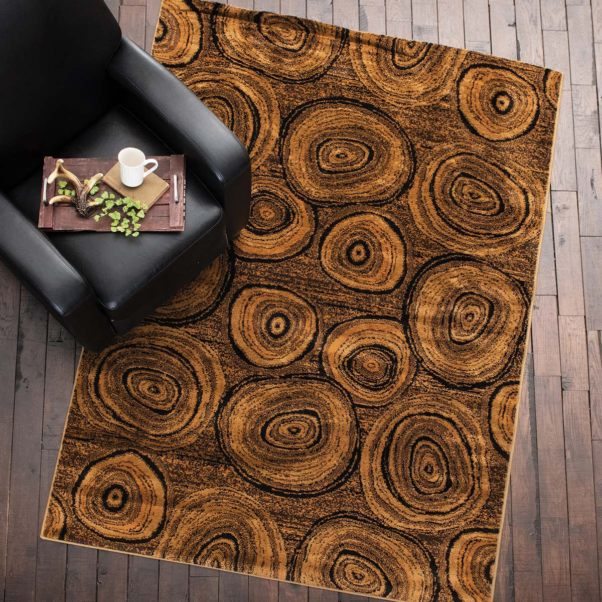 Tree Stump Rug - 2 x 7 | Black Forest Decor