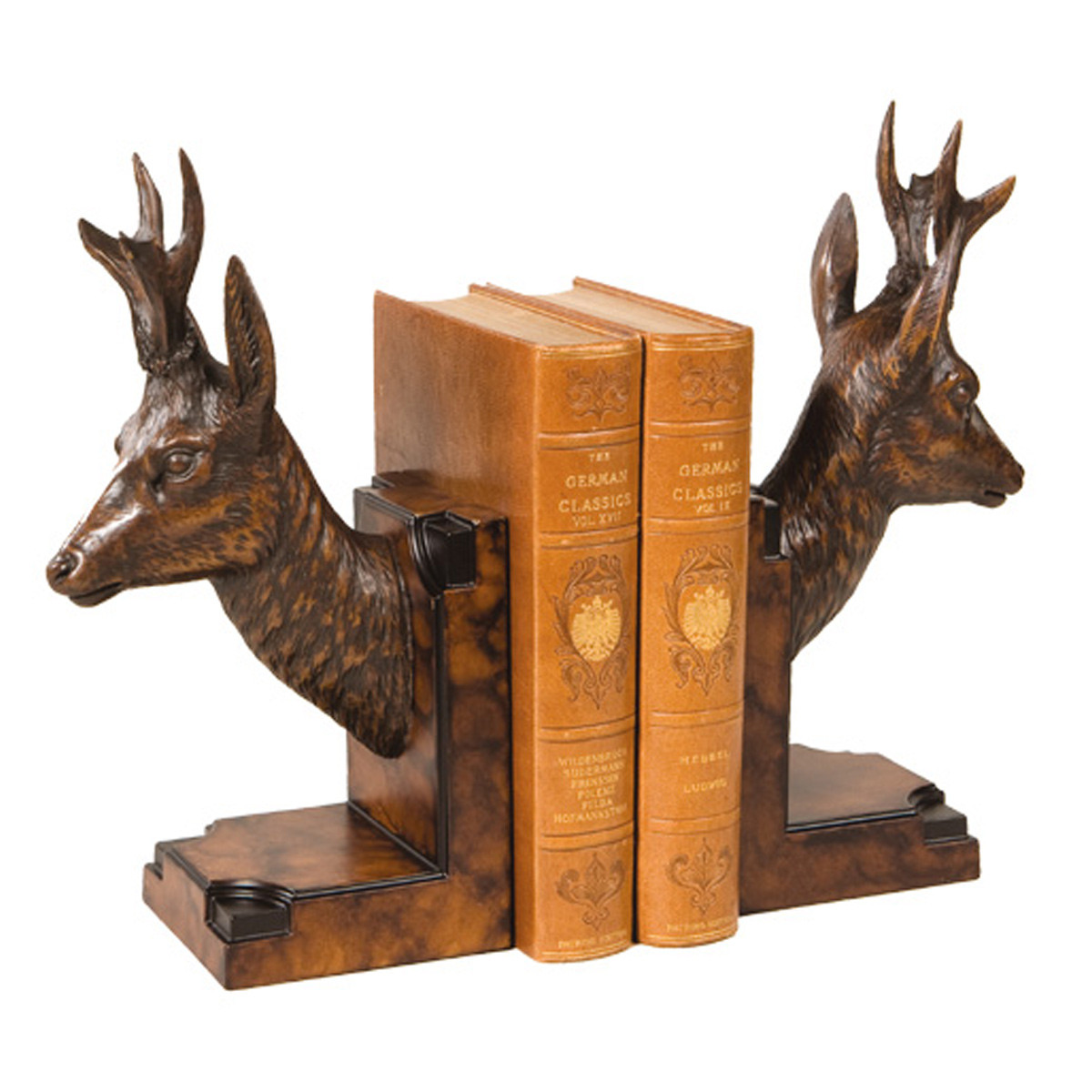 Watchful Deer Bookends | Black Forest Decor