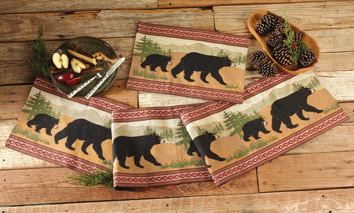 Rustic Table Linens and Table Top Decor | Black Forest Decor