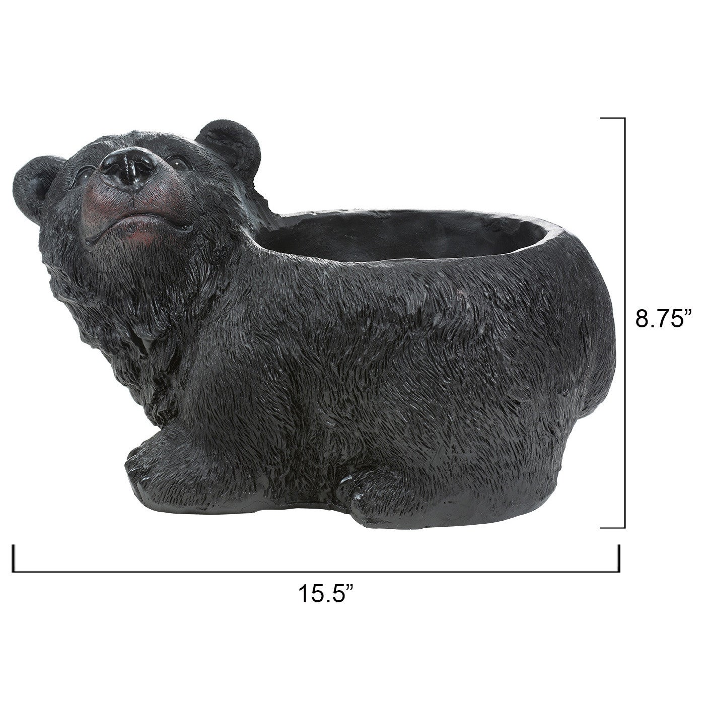 Black Bear Cub Planter | Black Forest Decor