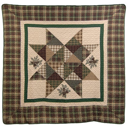 Pinecone Patchwork Throw | Black Forest Decor