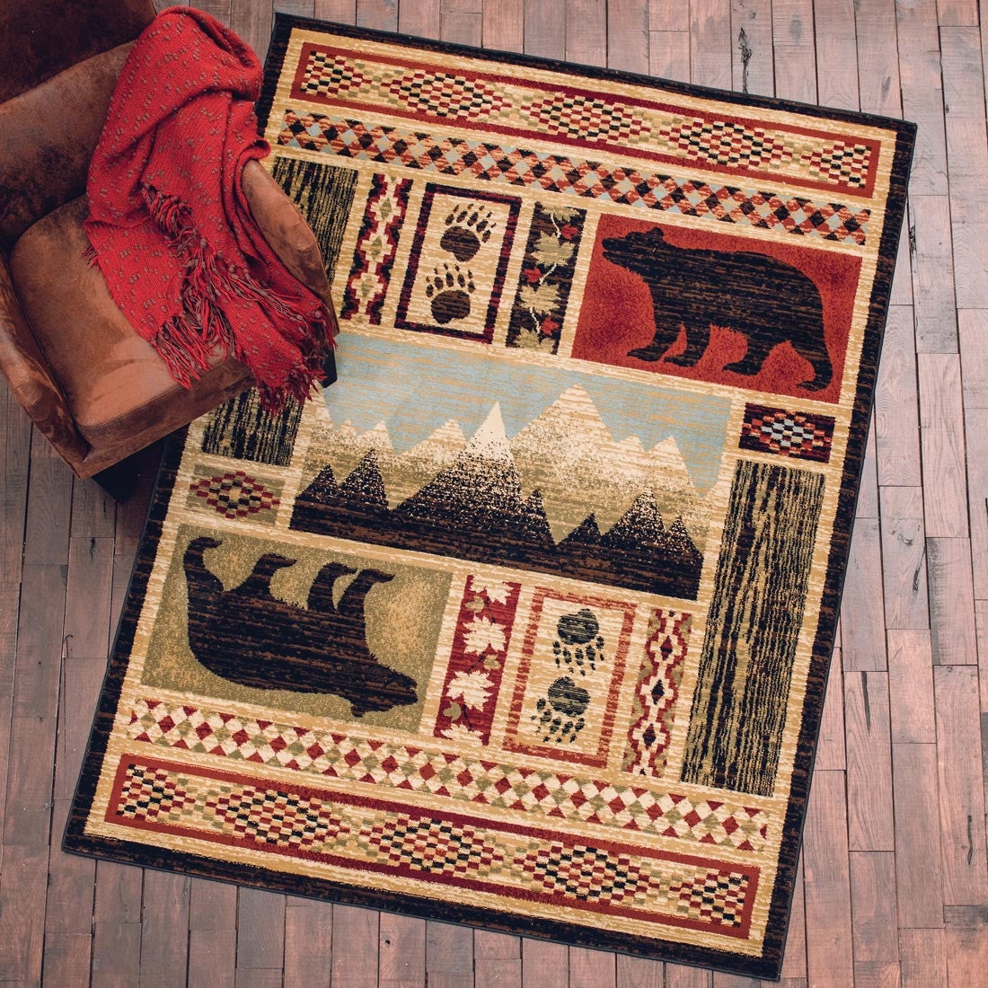 Rustic Rugs for Cabins | Black Forest Décor