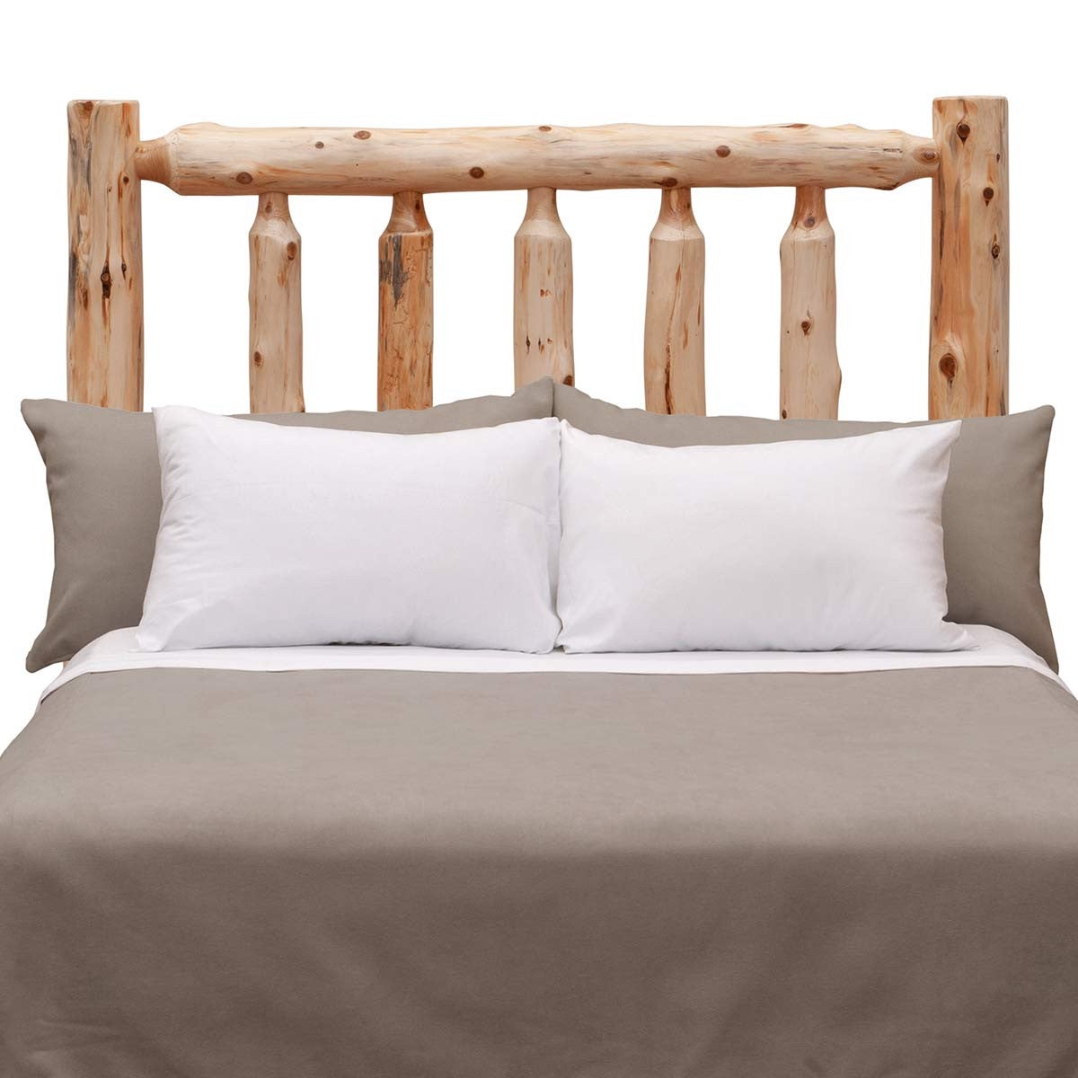 Rustic Headboards: Double Traditional Log Headboard Only | Black Forest ...