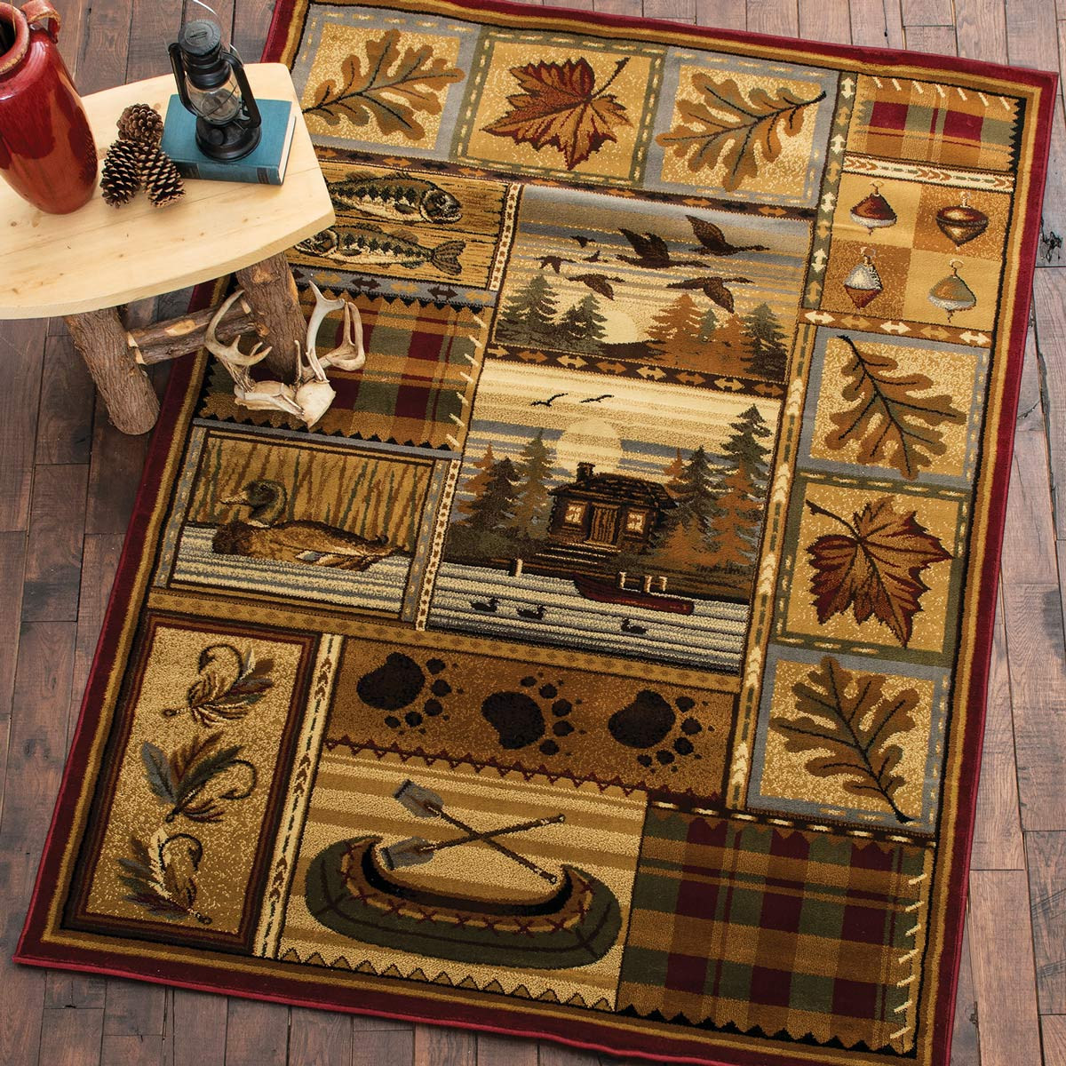 Plaid Lakeside Rug Collection | Black Forest Decor