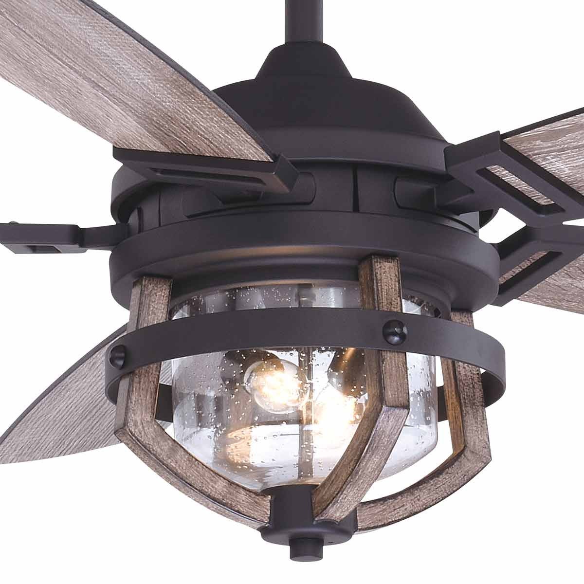 Rustic Oak Ceiling Fan | Black Forest Decor