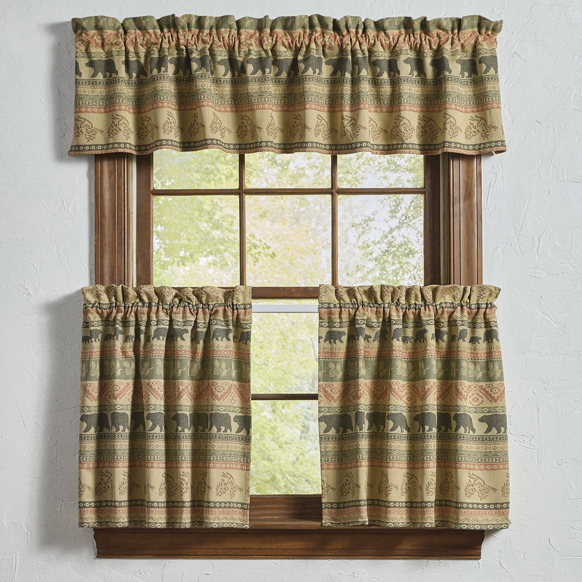 Timberland Bears Tapestry Valance | Black Forest Decor
