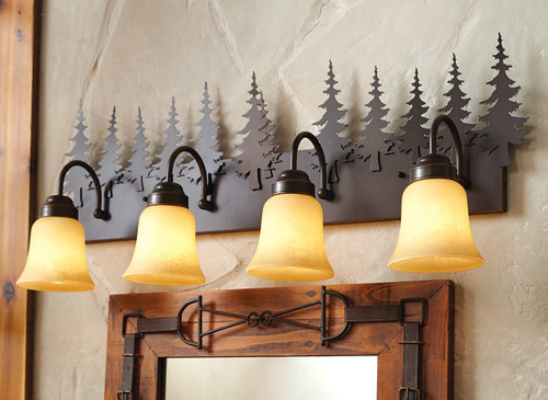 Rustic vanity light store
