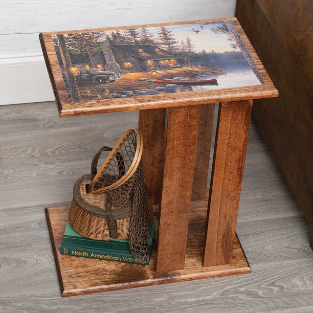 Lakeside Cabin Side Table | Black Forest Decor