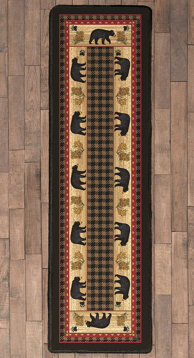 Bear Tracks Lodge Rug Collection | Black Forest Decor