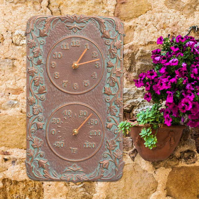 Rustic Clocks & Wildlife Clocks: Climbing Ivy Indoor/Outdoor Wall Clock ...