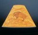 Hand Painted Bison Lamp Shade - 15 Inch | Black Forest Decor