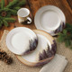 Misty Forest Dinnerware Set (16 pcs) | Black Forest Decor