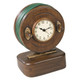 Vintage Wooden Look Fly Reel Clock | Black Forest Decor