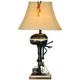 Vintage Boat Motor Lamp | Black Forest Decor