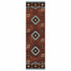 Whiskey River Rust Rug - 2 x 8 | Black Forest Decor