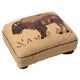 Buffalo Hooked Wool Footstool - OUT OF STOCK UNTIL 02/04/2026 | Black ...