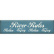 Wooden Wall Art | River Rules Wood Sign | Black Forest Decor
