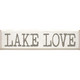 Wooden Wall Art | Lake Love Wood Sign | Black Forest Decor