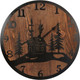 Cabin Scene Clock | Black Forest Decor