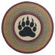 Round Bear Paw Rug | Black Forest Decor