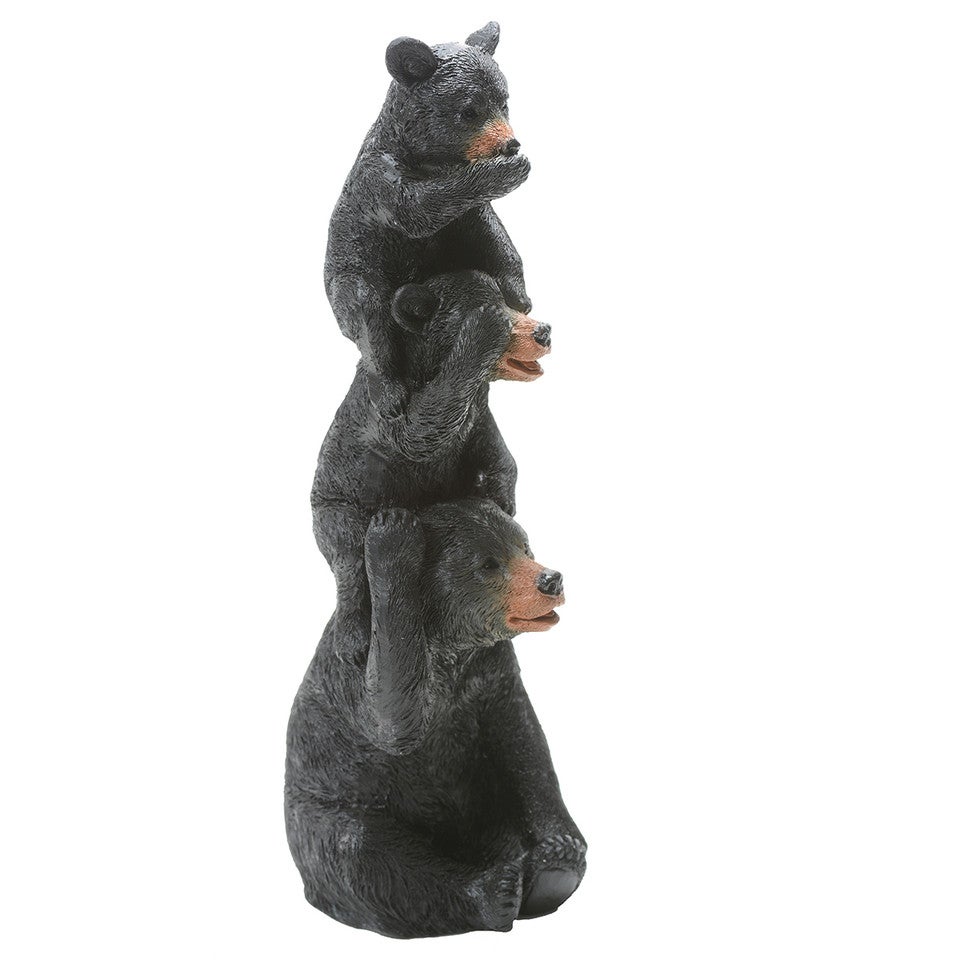 Black Bear Stack Sculpture- SALE | Black Forest Decor