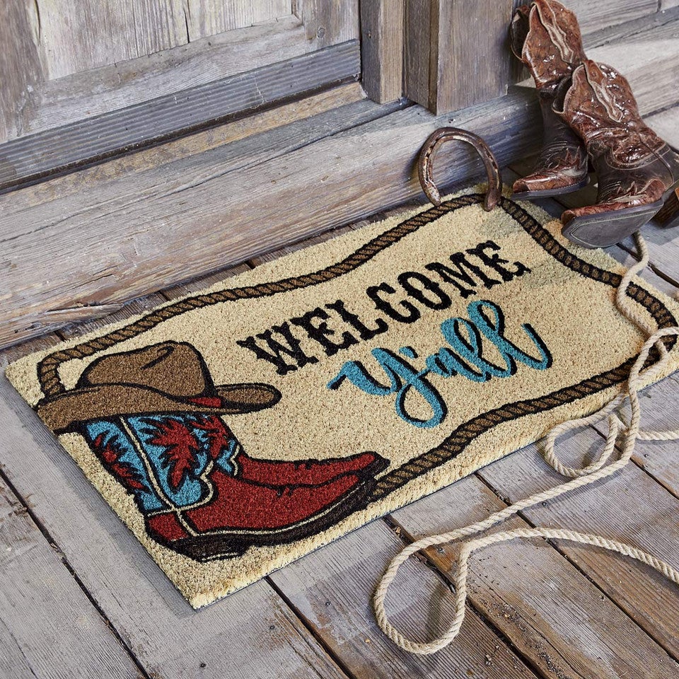 Western Welcome Doormat | Black Forest Decor